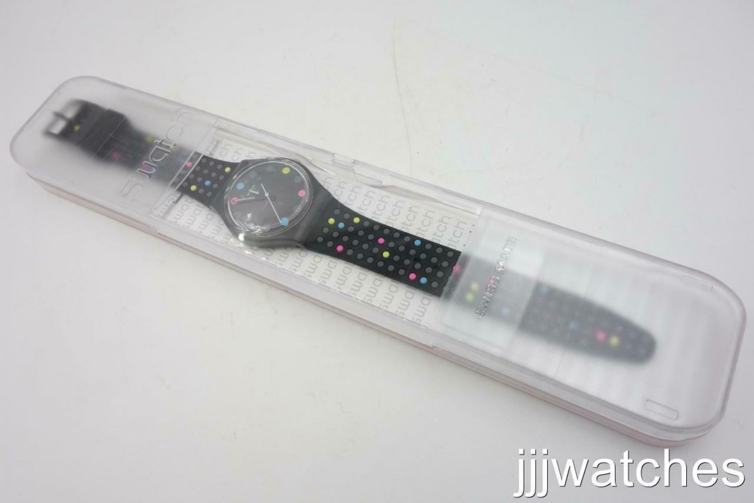 New Swatch Originals BOULE A FACETTE Montre Femme en Silicone Noir 34mm ...